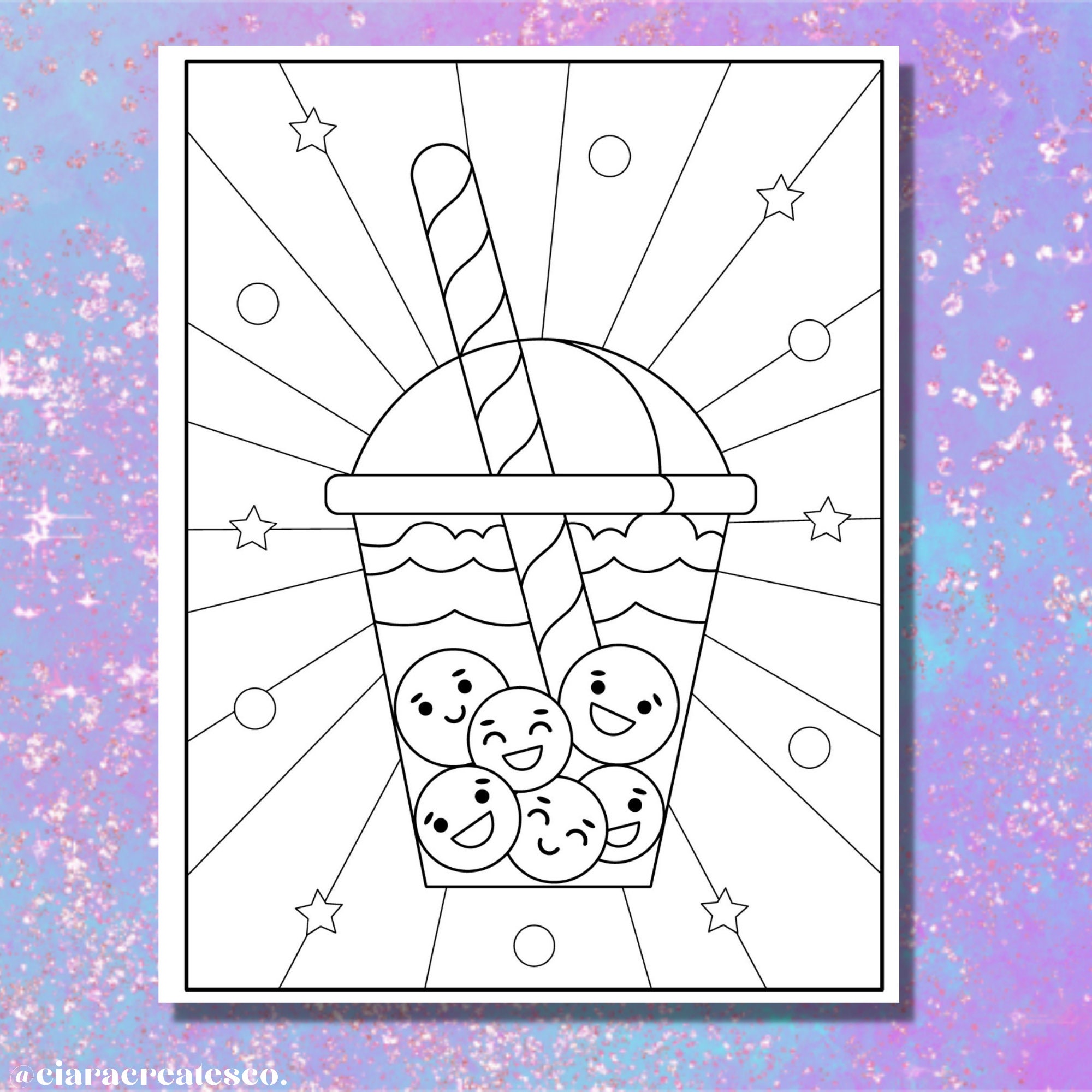 50 Cute Coloring Pages Kawaii Coloring Pages for Kids - Etsy Australia
