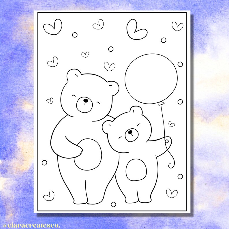 25 Cute Teddy Bear Coloring Pages | Baby Bear Coloring Pages for Kids ...