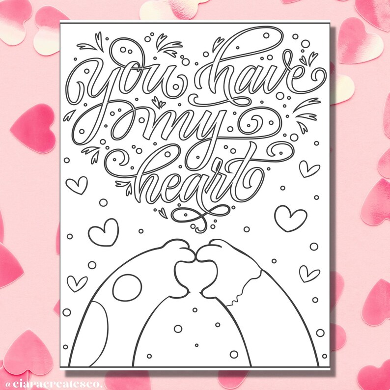 Valentine's Day Coloring Pages, Printable Coloring Pages, Valentine ...