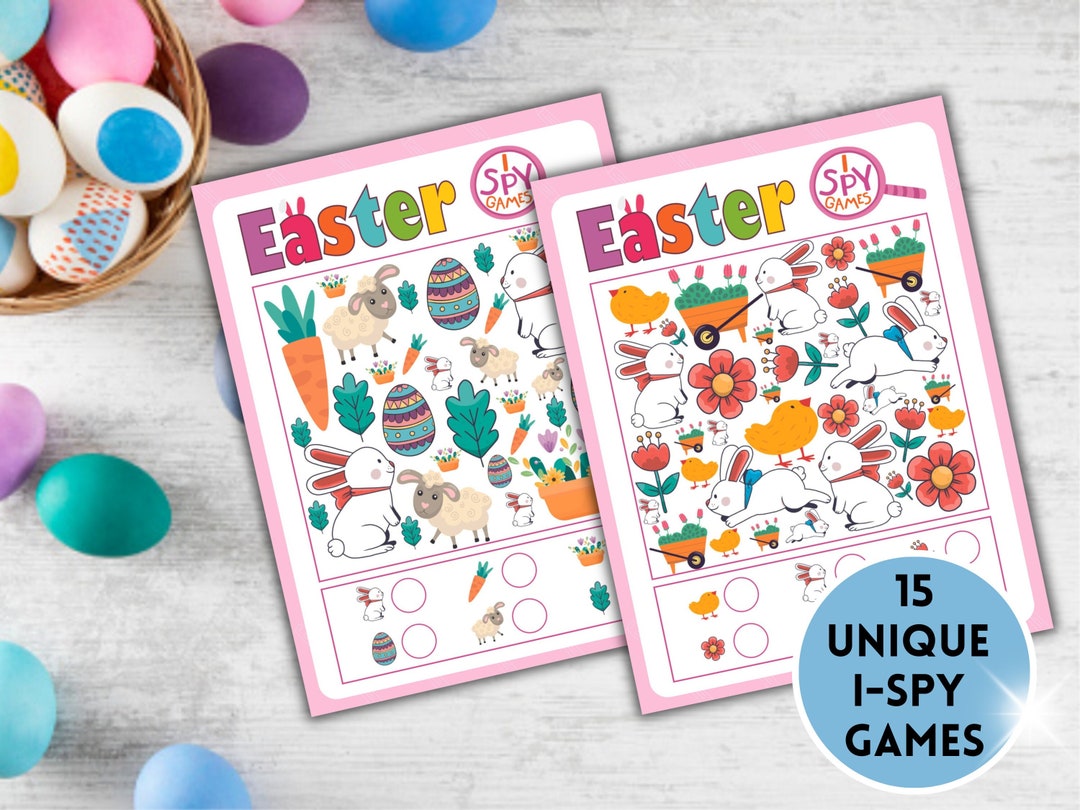 Easter I Spy Activity, Easter Camp Printable, Easter, Kids' Easter ...