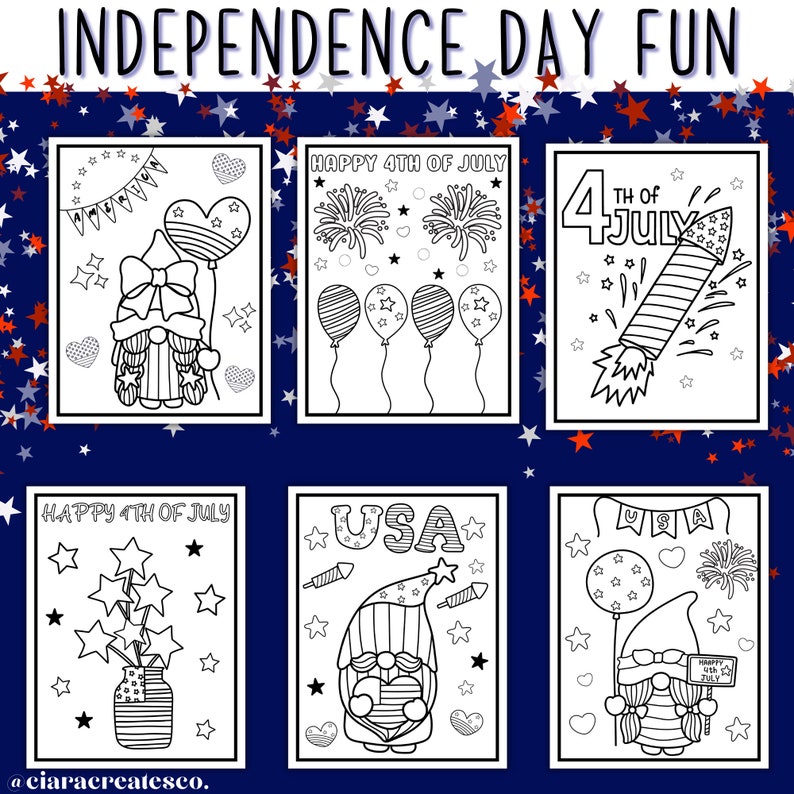4th of July Coloring Pages, Printable Independence Day Coloring Pages ...