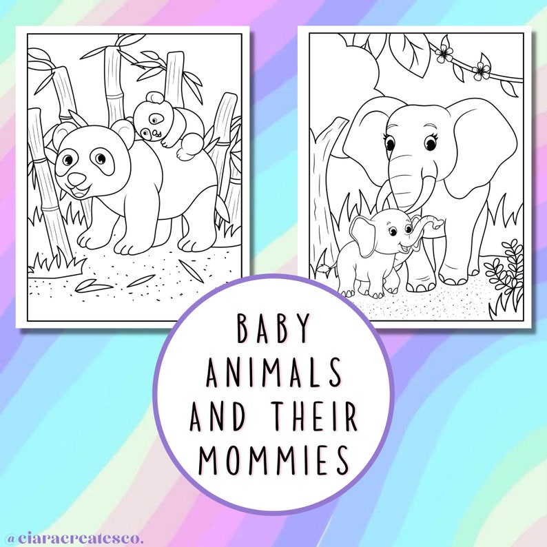 20 Cute Animal Coloring Pages | Farm Animals | Safari Animals | Jungle ...