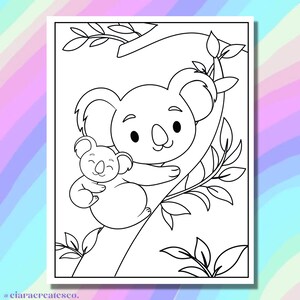 20 Cute Animal Coloring Pages Farm Animals Safari Animals Jungle Theme ...
