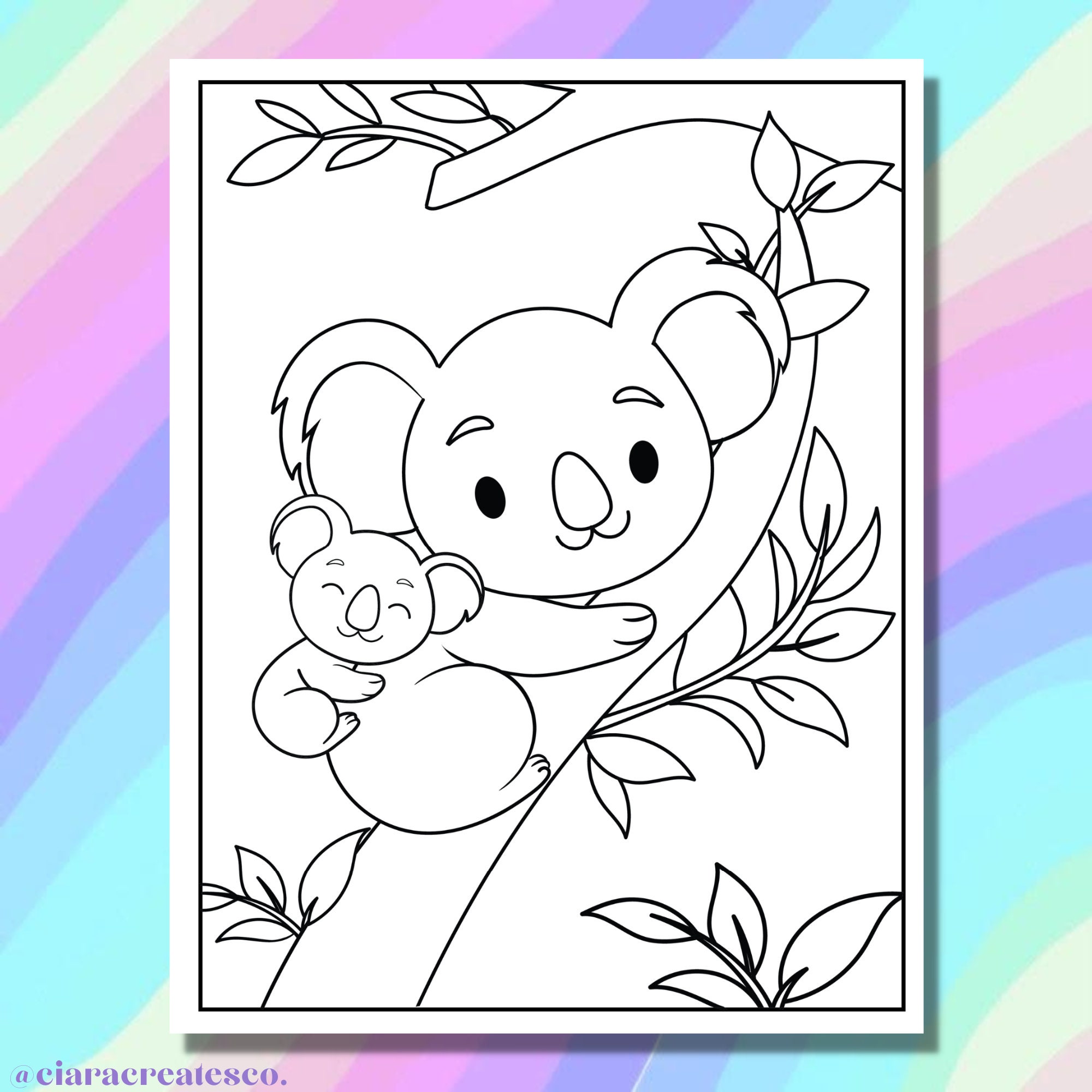 20 Cute Animal Coloring Pages Farm Animals Safari Animals Jungle Theme ...