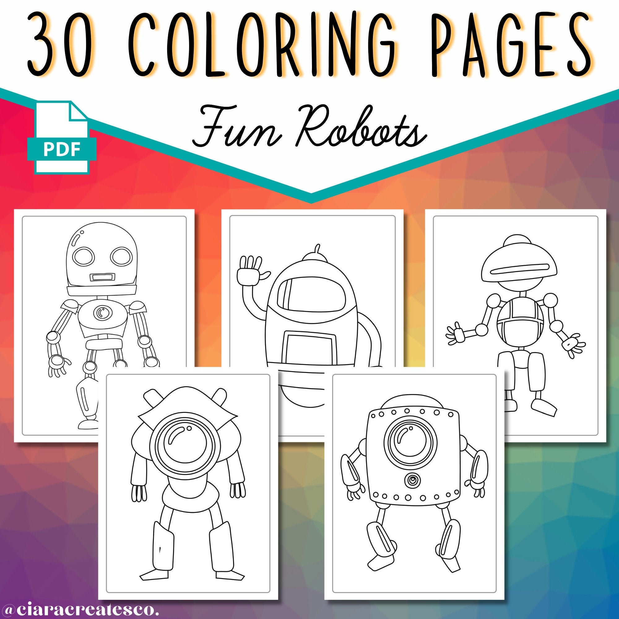 Coloring Pages Of Robots