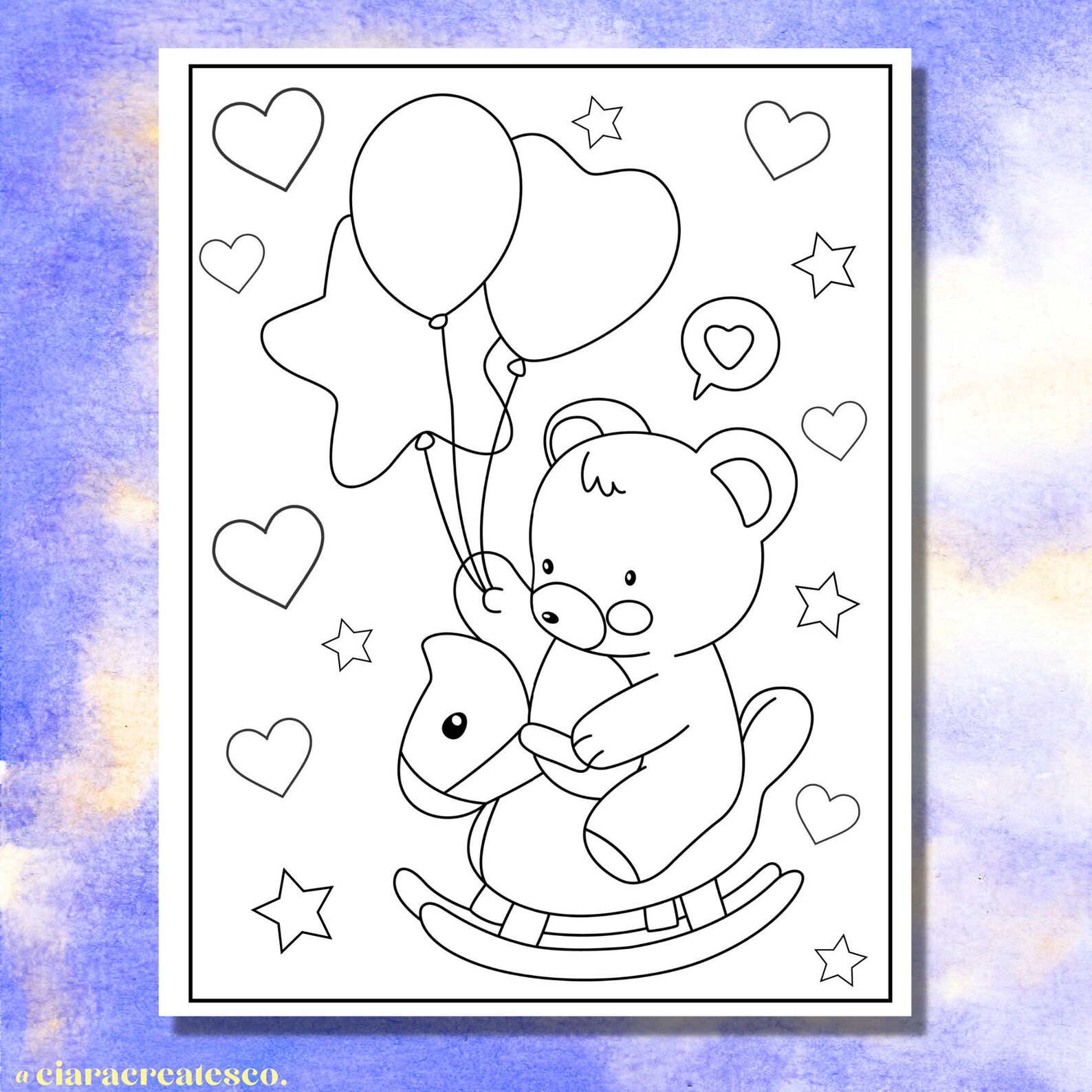 25 Cute Teddy Bear Coloring Pages | Baby Bear Coloring Pages for Kids ...