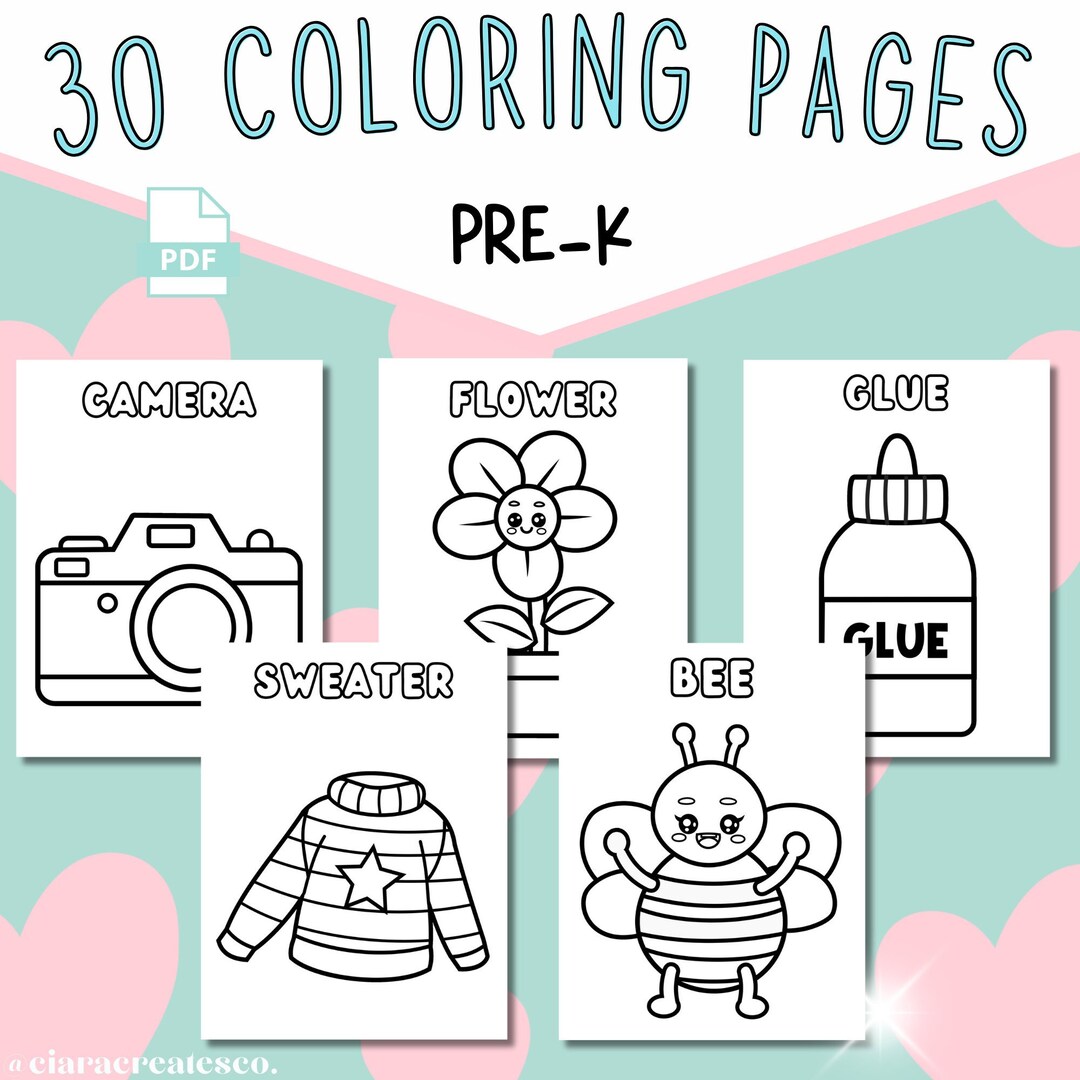 Easy Coloring Pages for Kids, Toddlers, Preschoolers Toddlers Coloring ...