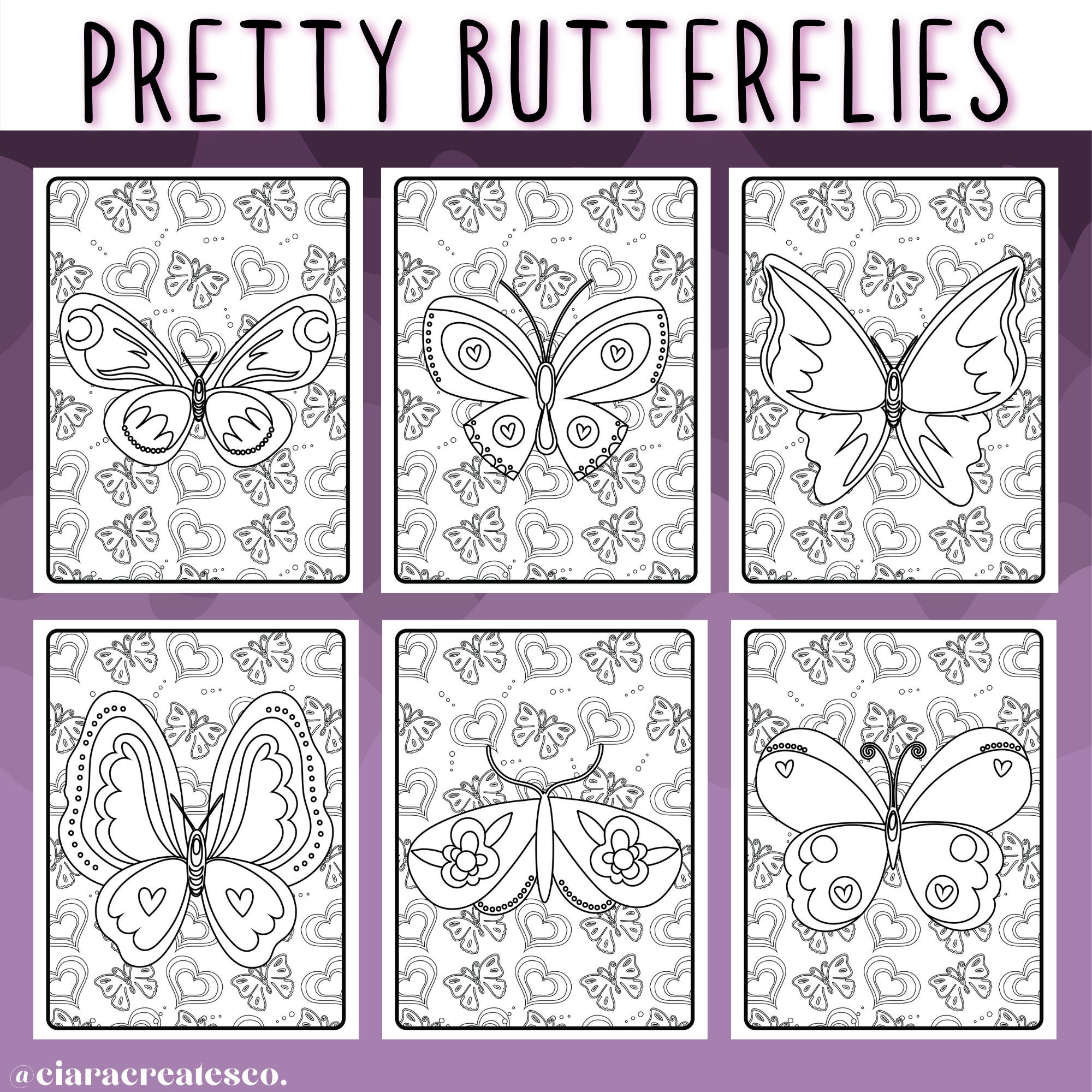 30 Butterfly Coloring Pages Butterfly Coloring Pages for Kids Birthday ...