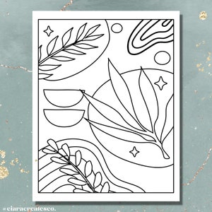 50 Boho Coloring Pages, Printable Coloring Book, Mindfulness Coloring ...