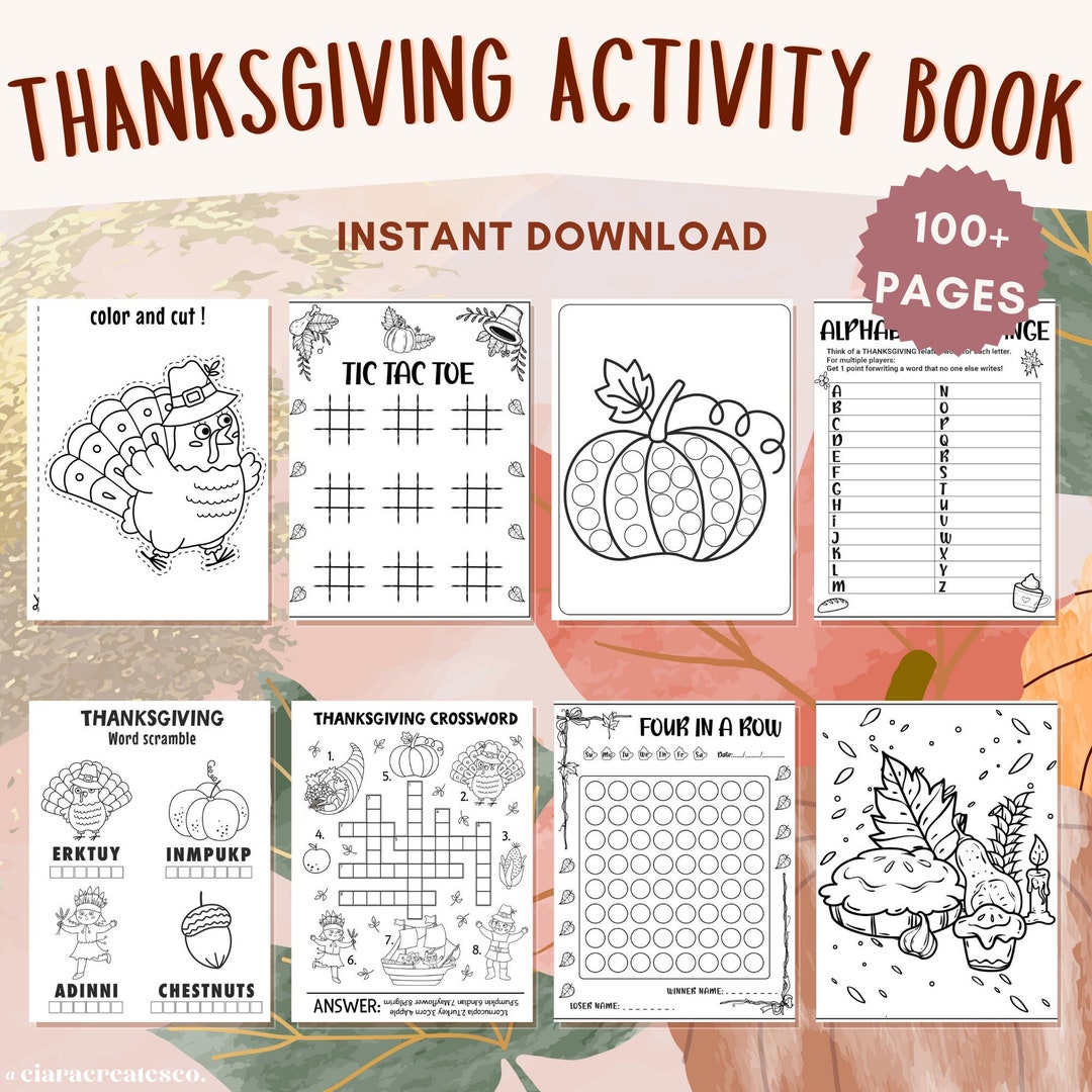 Thanksgiving Activity Pages Thanksgiving Coloring Pages Thanksgiving ...