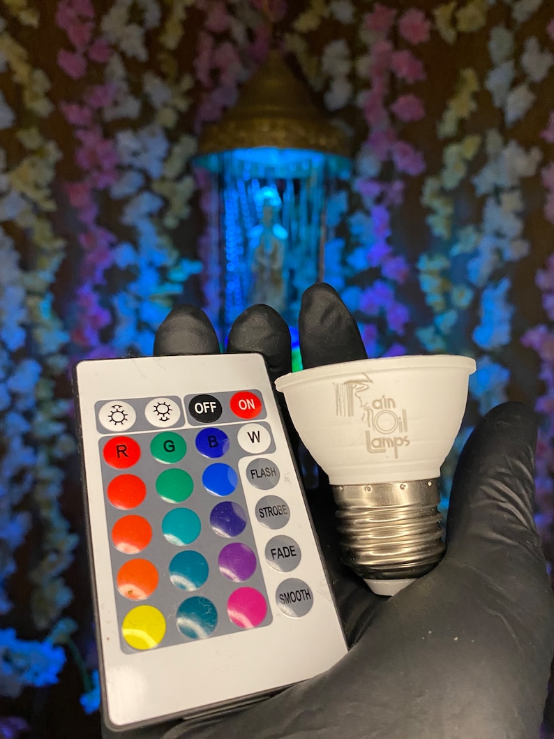 Rain Oil Lamp Light Bulb | Many Colors and Patterns | FREE Remote - Etsy