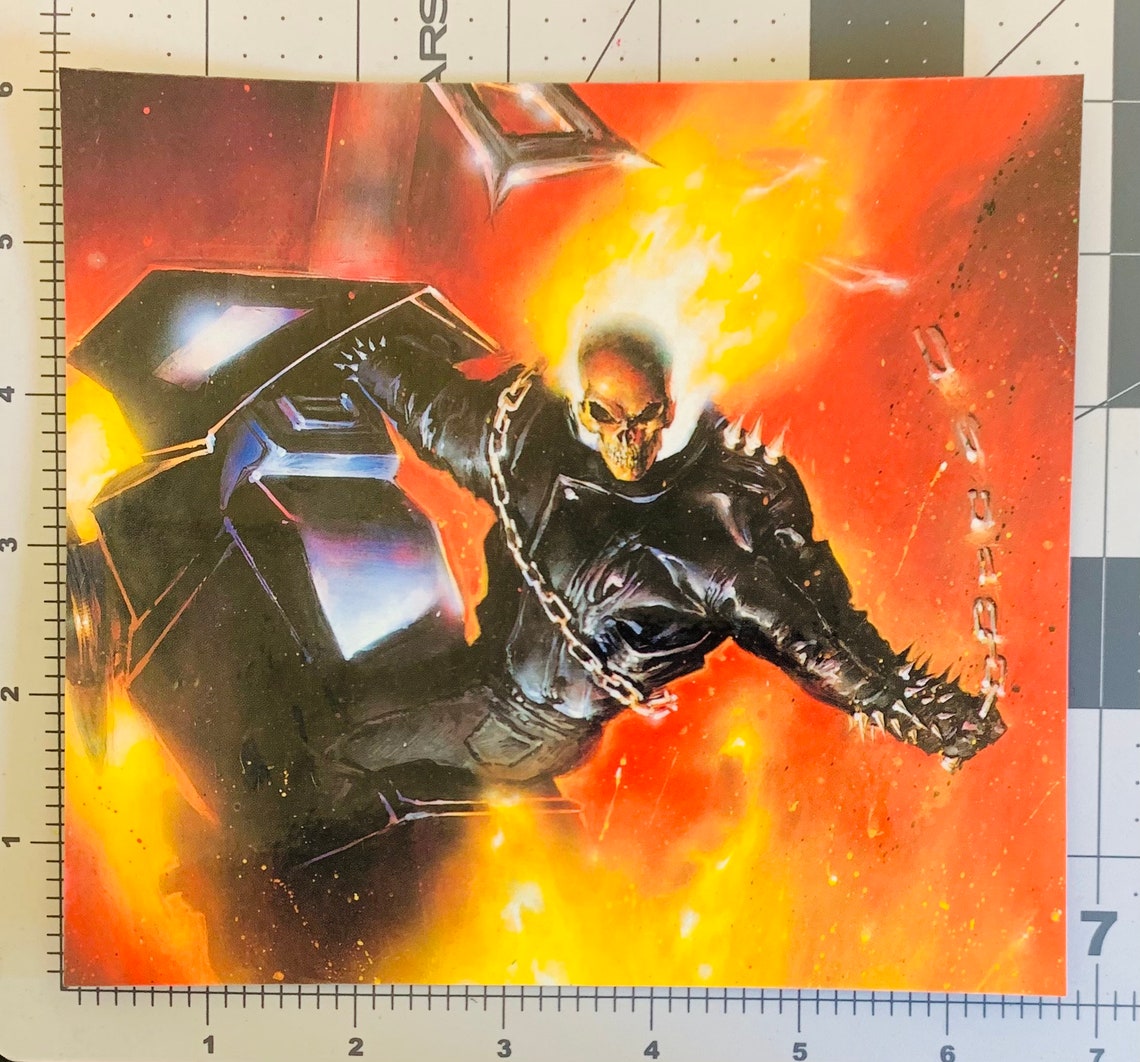 Vintage Ghost Rider Sticker | Etsy