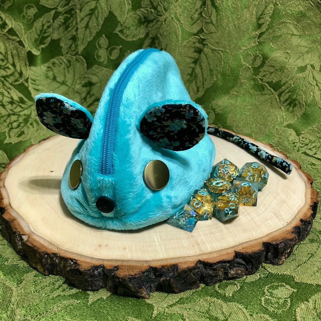 Black Vintage Florals Rat Dice Bag - Etsy