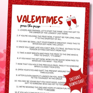 Valentine's Day Pass the Prize Game: Fun Family Activity (PDF Download ...