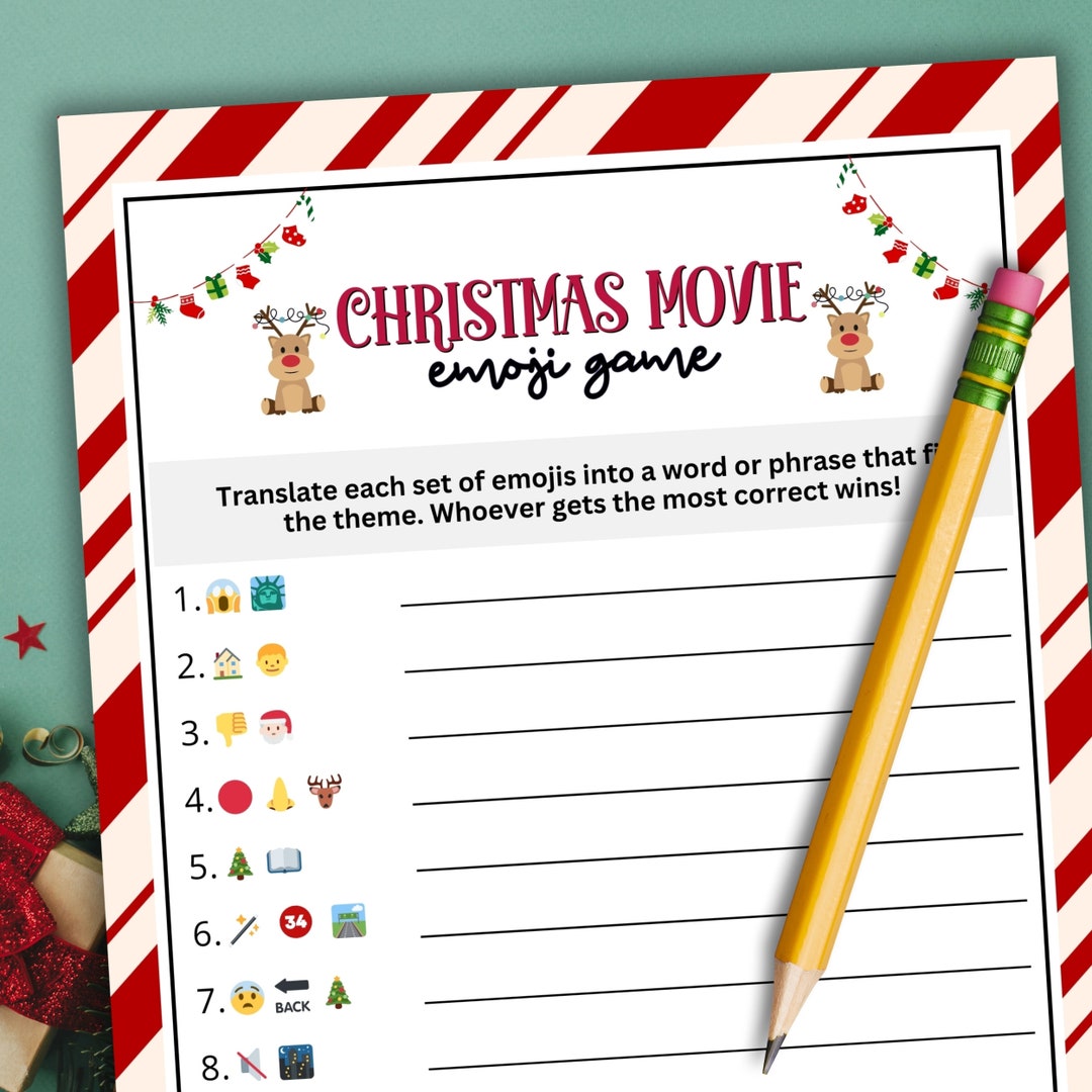 Christmas Movies Emoji Game With Xmas Icon Photos and Pictures in ...