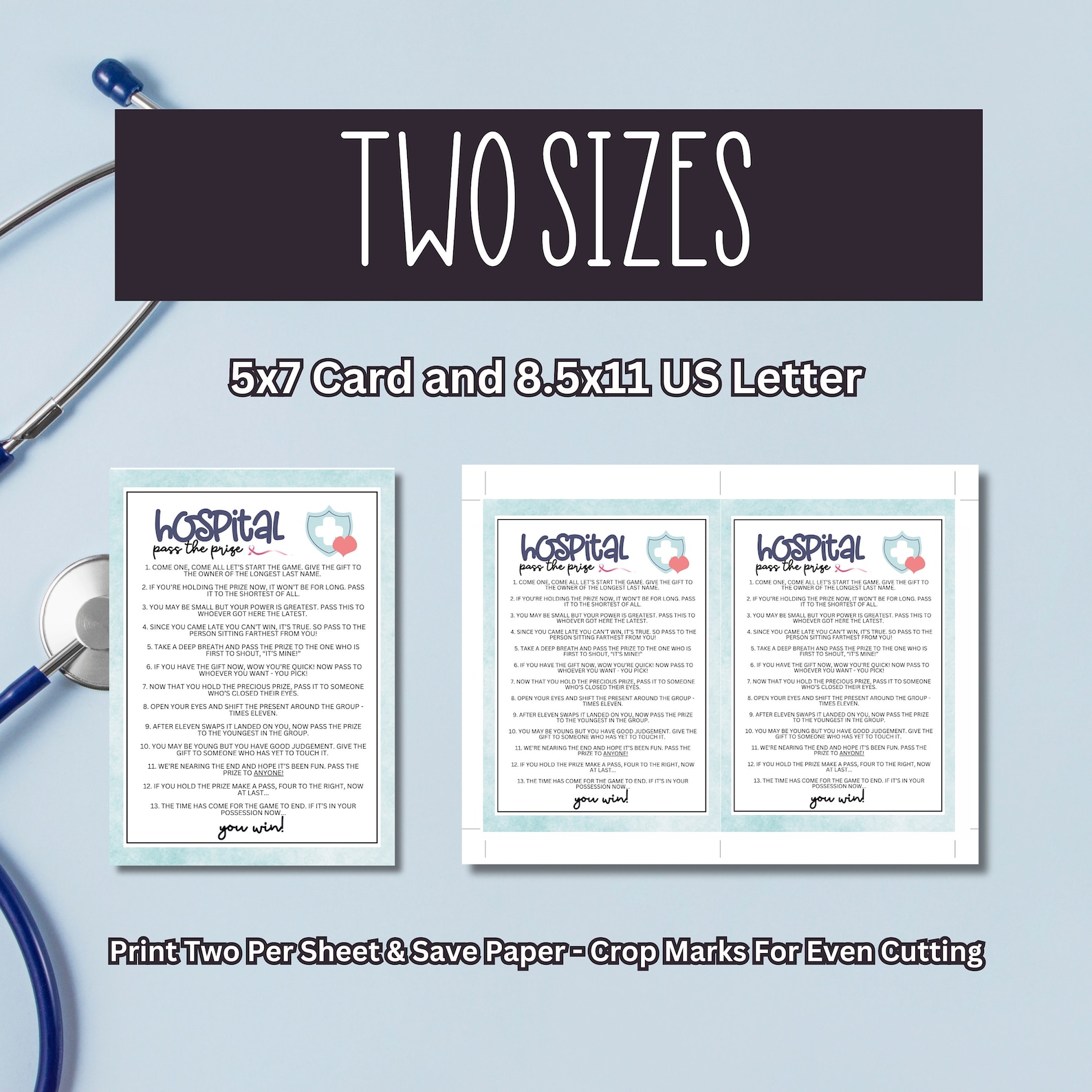 Hospital Pass the Prize Game: Nurse Appreciation, Work Events (PDF) - Etsy