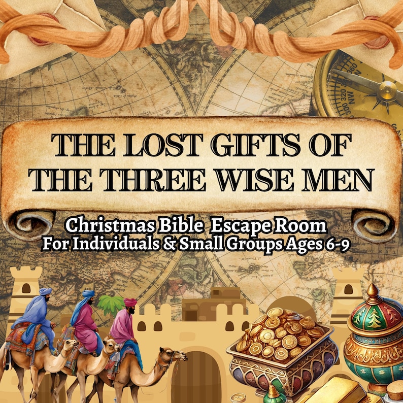 Christmas Bible Escape Room for Kids DIY Printable Scavenger Hunt Kit ...