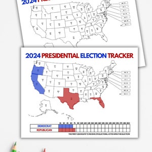 2024 Presidential Election Electoral College Map Watch Party Viewing ...