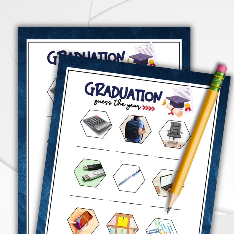 Graduation Party Trivia Game Guess the Year School Supplies Were ...