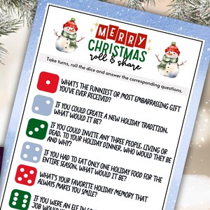 Christmas Roll and Share Dice Game Bonding Secrets of Friends Family ...