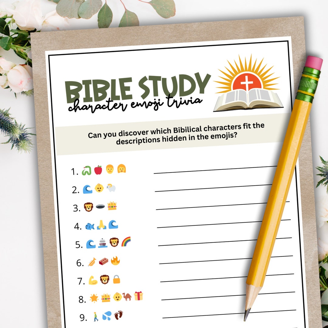 Bible Emoji Game Christian Party Icebreaker for Church Camp Warm up ...