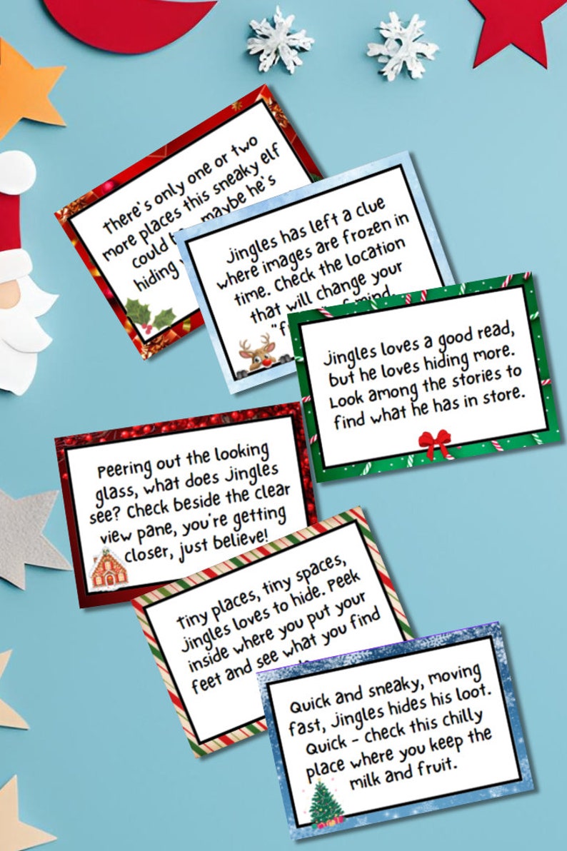 Christmas Scavenger Hunt: Festive Family Holiday Activity (printable ...