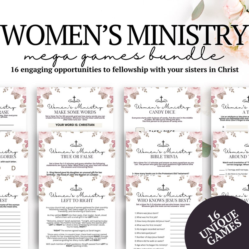 Games for Church Women - Etsy