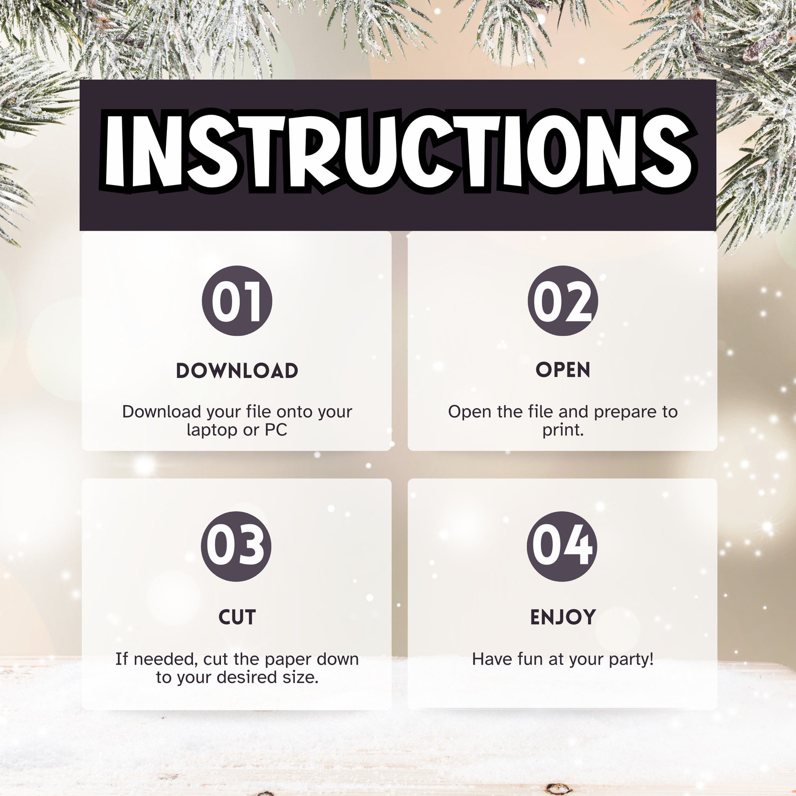 Christmas Pass the Prize Game: Winter Holiday Party (PDF) - Etsy