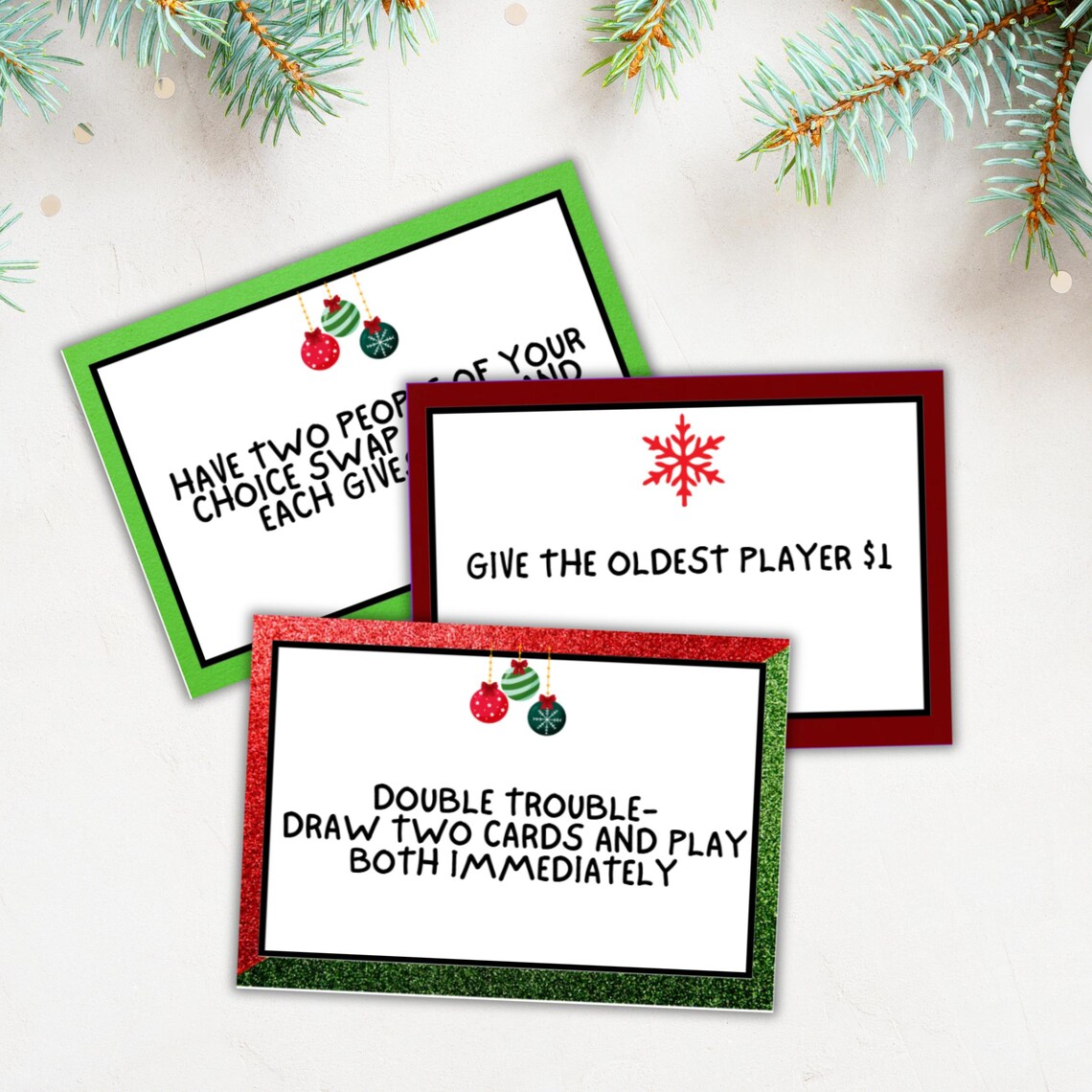Naughty or Nice Christmas Dollar Game – Printable Holiday Party Card ...