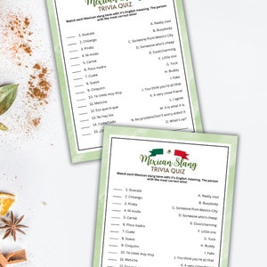 Spanish Trivia Mexican Slang Language Translation Learn How to Speak ...