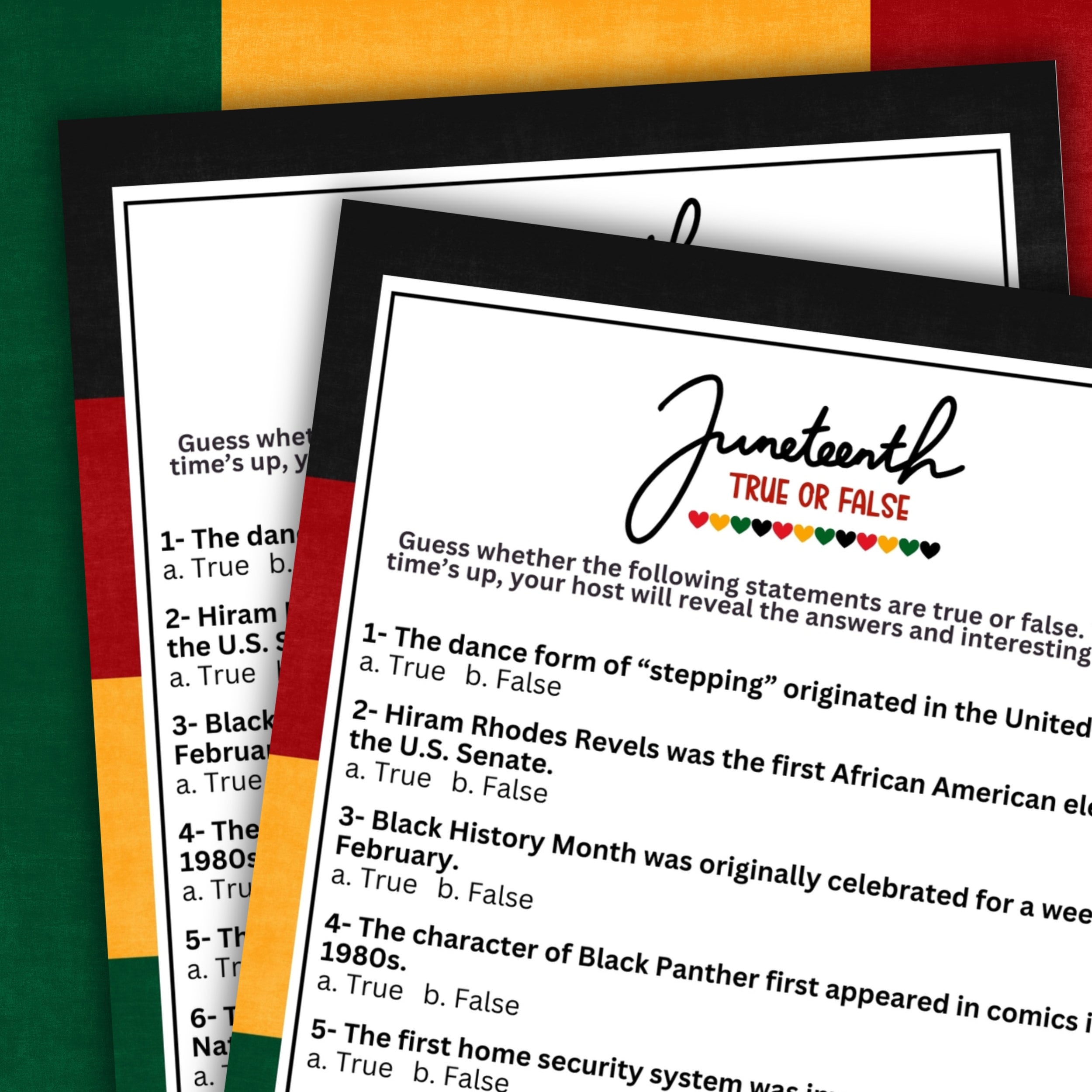 Juneteenth Games Bundle of Trivia Questions and Word Puzzle Activities ...