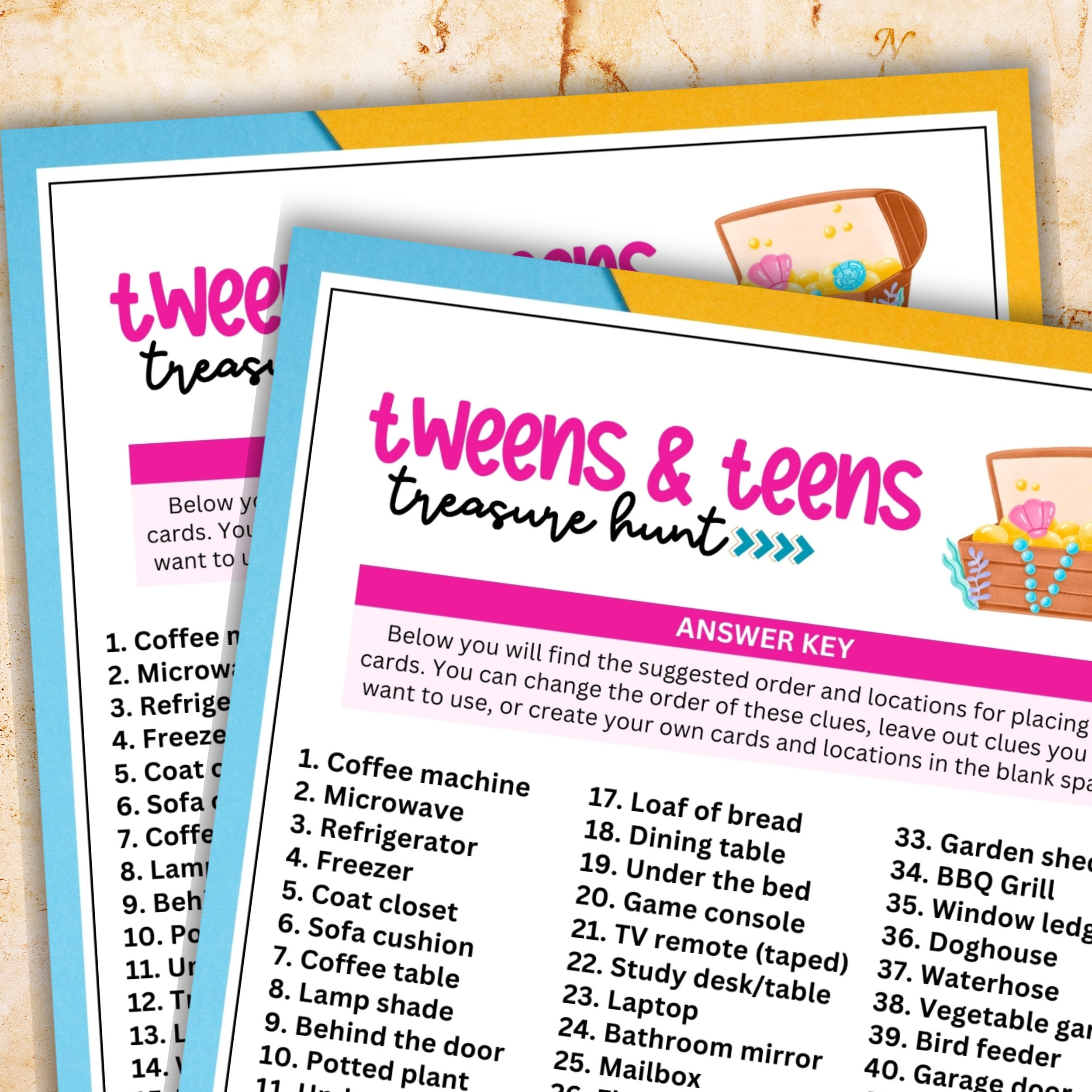 Tween Scavenger Hunt Puzzles Outdoor and Indoor for Teenage Girls and ...