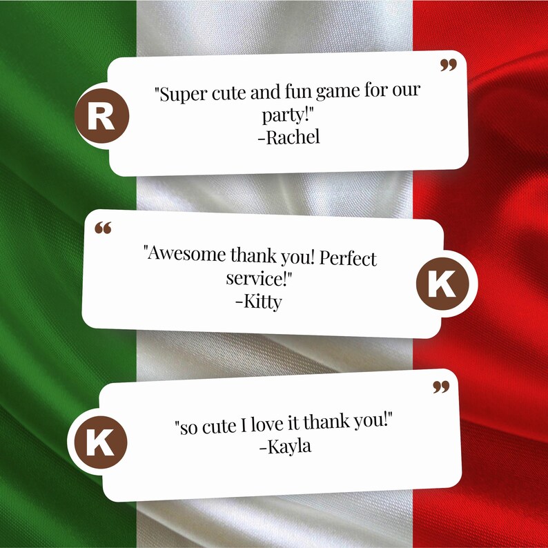 Italian Pass the Prize Game: Amalfi Coast Party (PDF) - Etsy