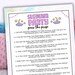 Slumber Party Pass the Prize Left Right Pink Purple Game Activity for ...