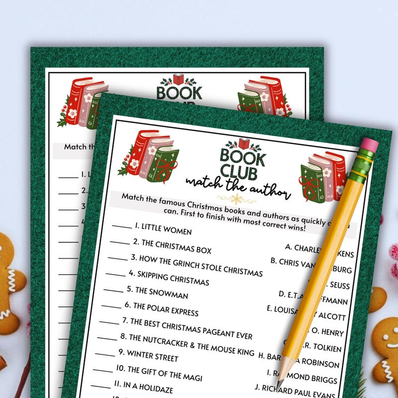 Book Club Trivia Download - Etsy