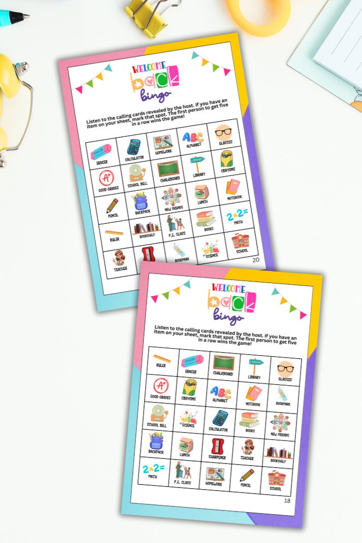 Back to School BINGO Game First Day of Class Activity Game for Teachers ...