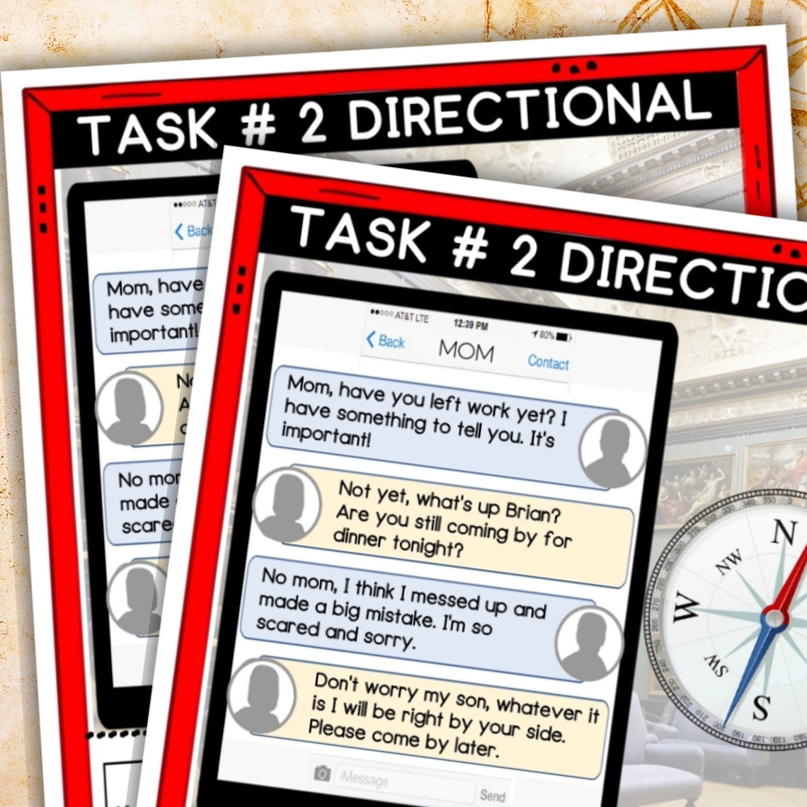 Kids Secret Agent Activity Escape Room Spy ID Decoder Investigation Kit ...