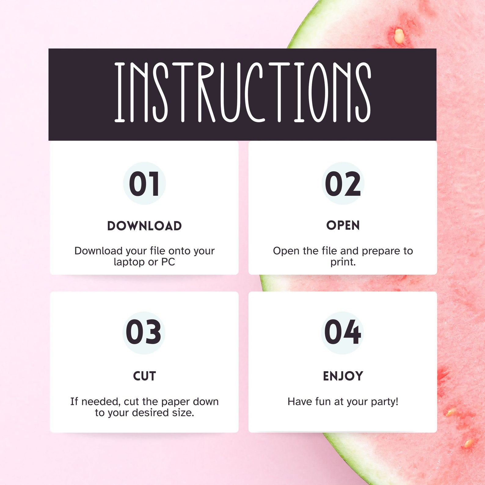 Watermelon Party Trivia Quiz Questionnaire for A Melon Themed Summer ...