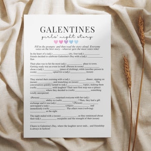 Galentines Day Girls Night Finish the Fairytale Story Activity and ...