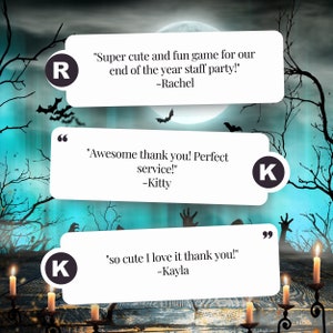 Halloween Truth or Scare Printable Party Game Dare Questions Spooky ...