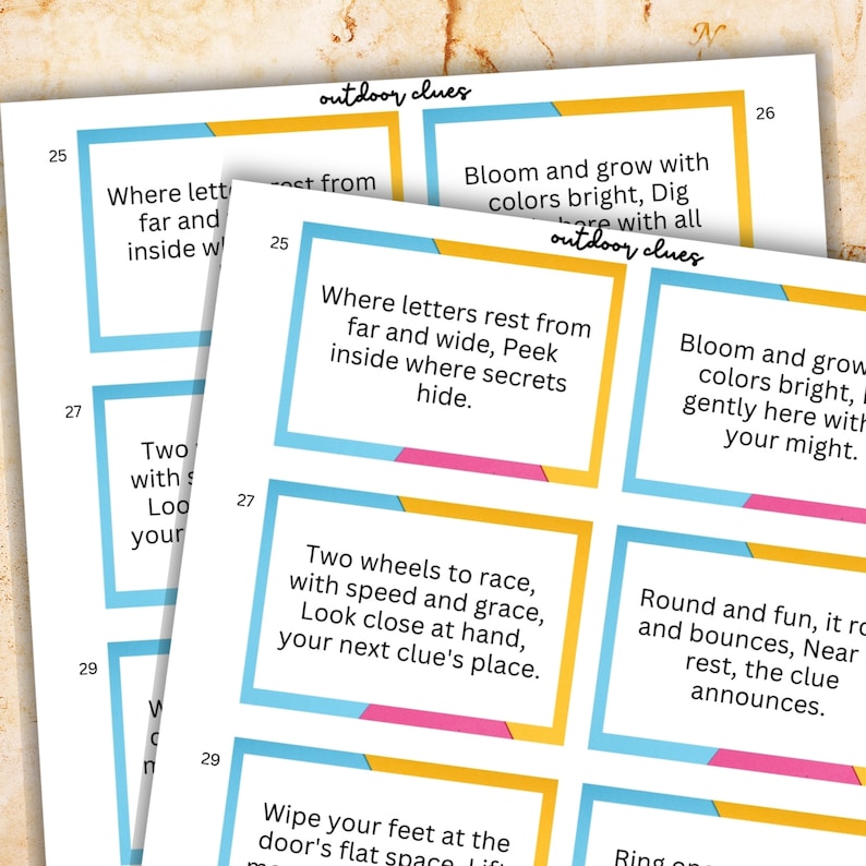 Tween Scavenger Hunt Puzzles Outdoor and Indoor for Teenage Girls and ...