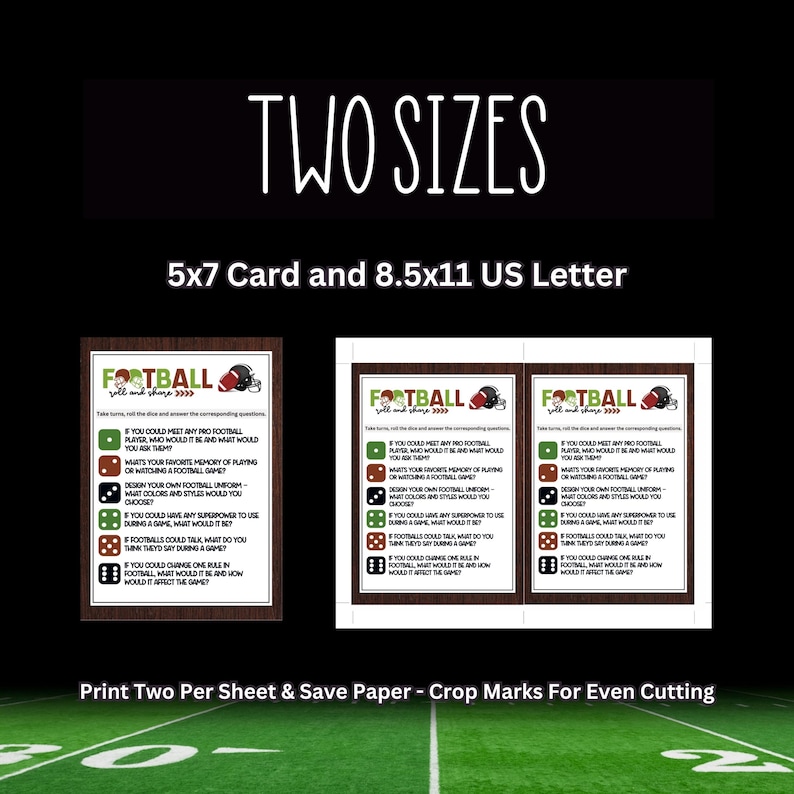 Football Roll and Share Game: Birthday Party Icebreaker (PDF) - Etsy
