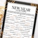 New Year's Eve Mad Libs Game: Hilarious Party Story (PDF) - Etsy