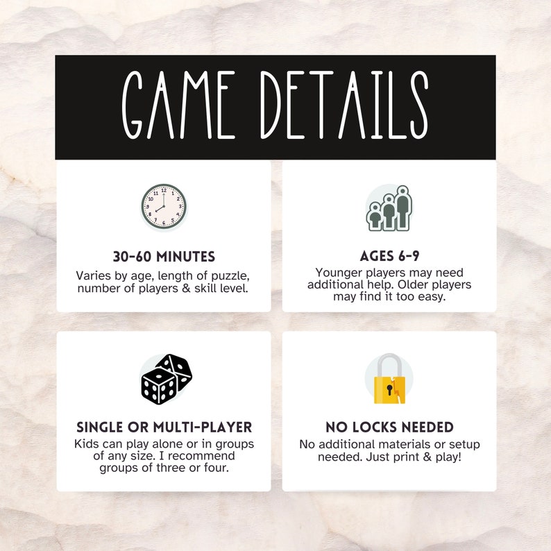 Ice Cream Party Escape Room Kit Kids Printable Birthday Activity Summer ...