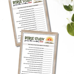 Bible Trivia Game: Guess the Number (digital Download) - Etsy