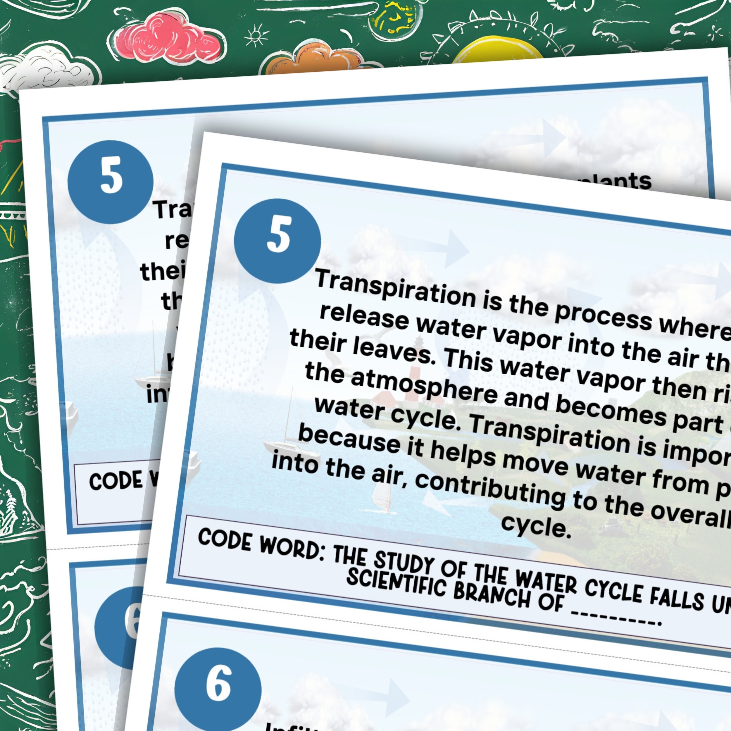 Water Cycle Study Activities Printable Hydrology Earth Science ...