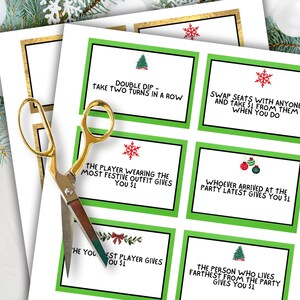 Naughty or Nice Christmas Dollar Game – Printable Holiday Party Card ...
