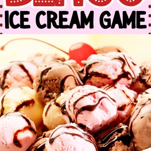 Ice Cream Bingo Party Game (digital Download) - Etsy