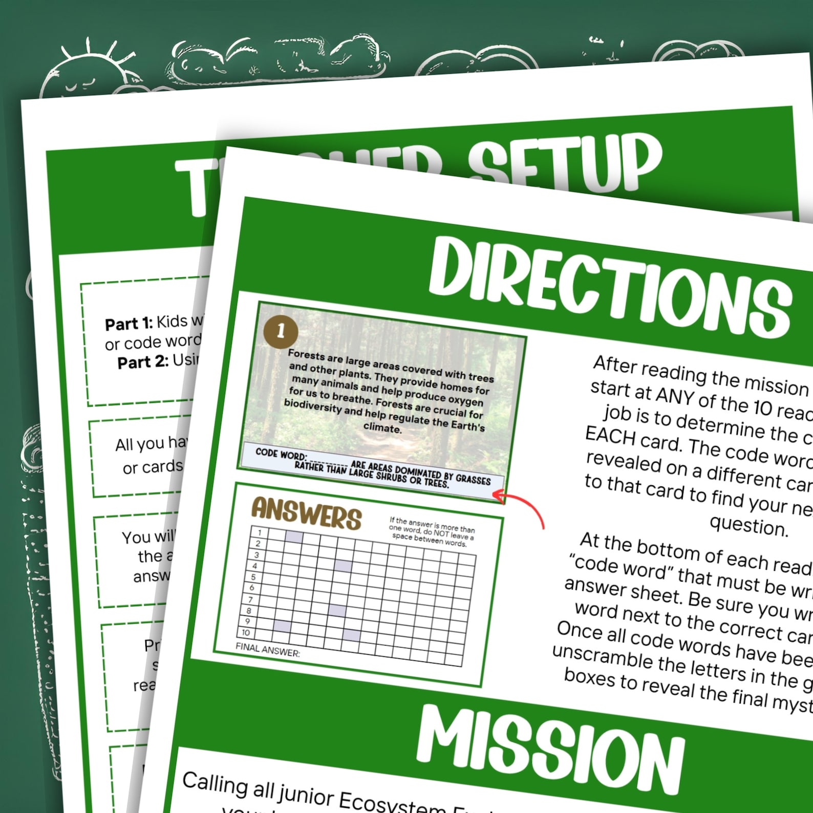 Ecosystem Scavenger Hunt: Earth Science Habitat Game (digital Download ...