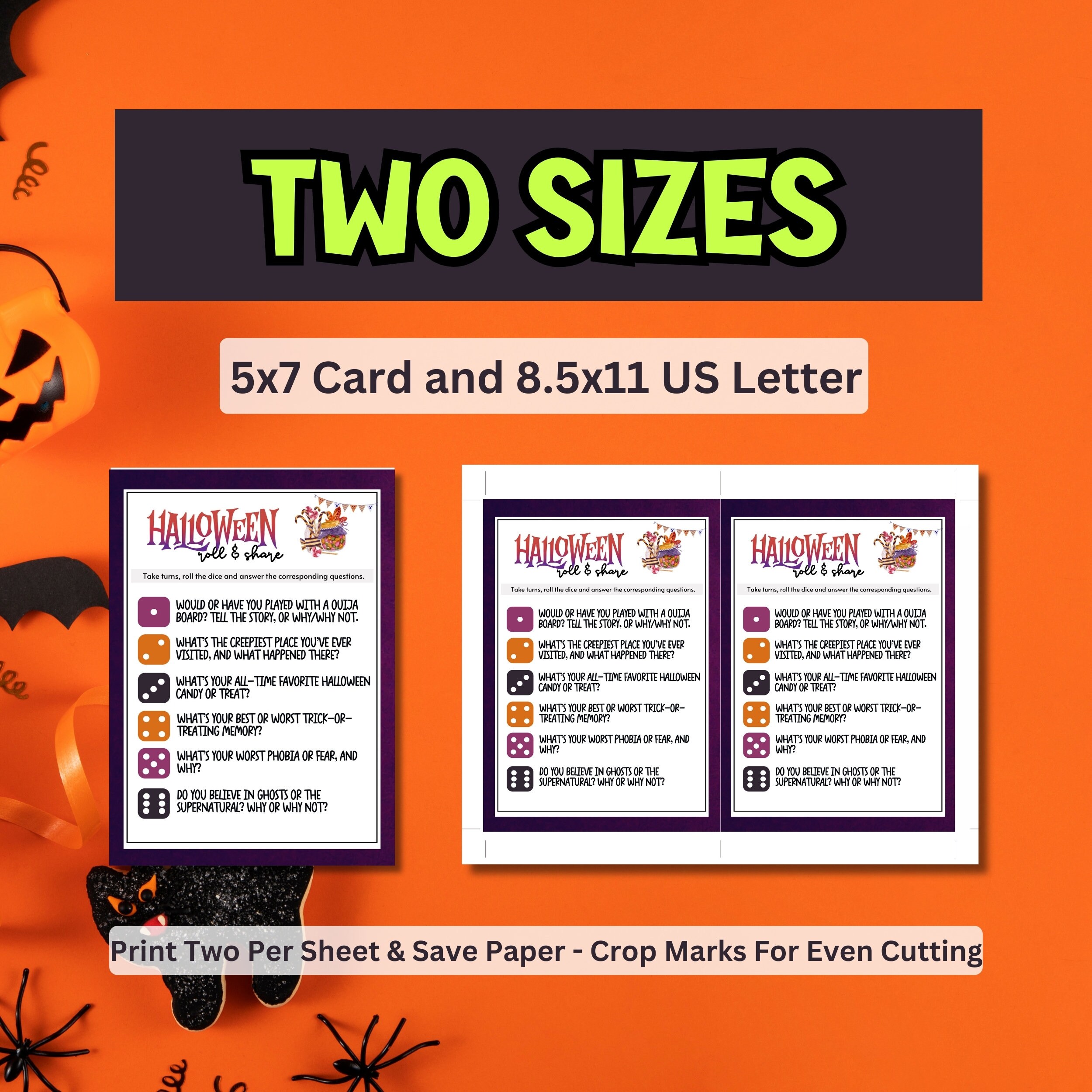 Halloween Roll and Share Dice Game Unveil Spooky Secrets of Friends ...